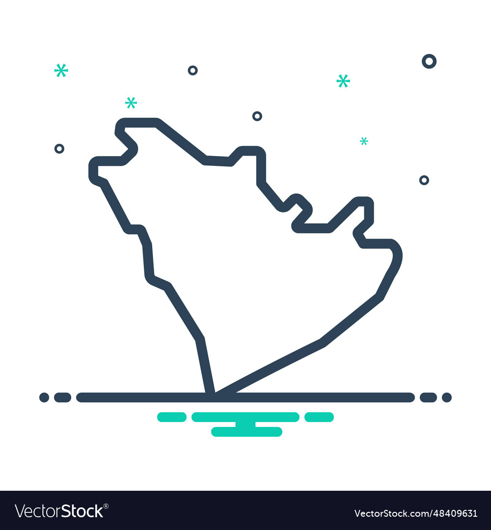 Peninsula Royalty Free Vector Image - VectorStock