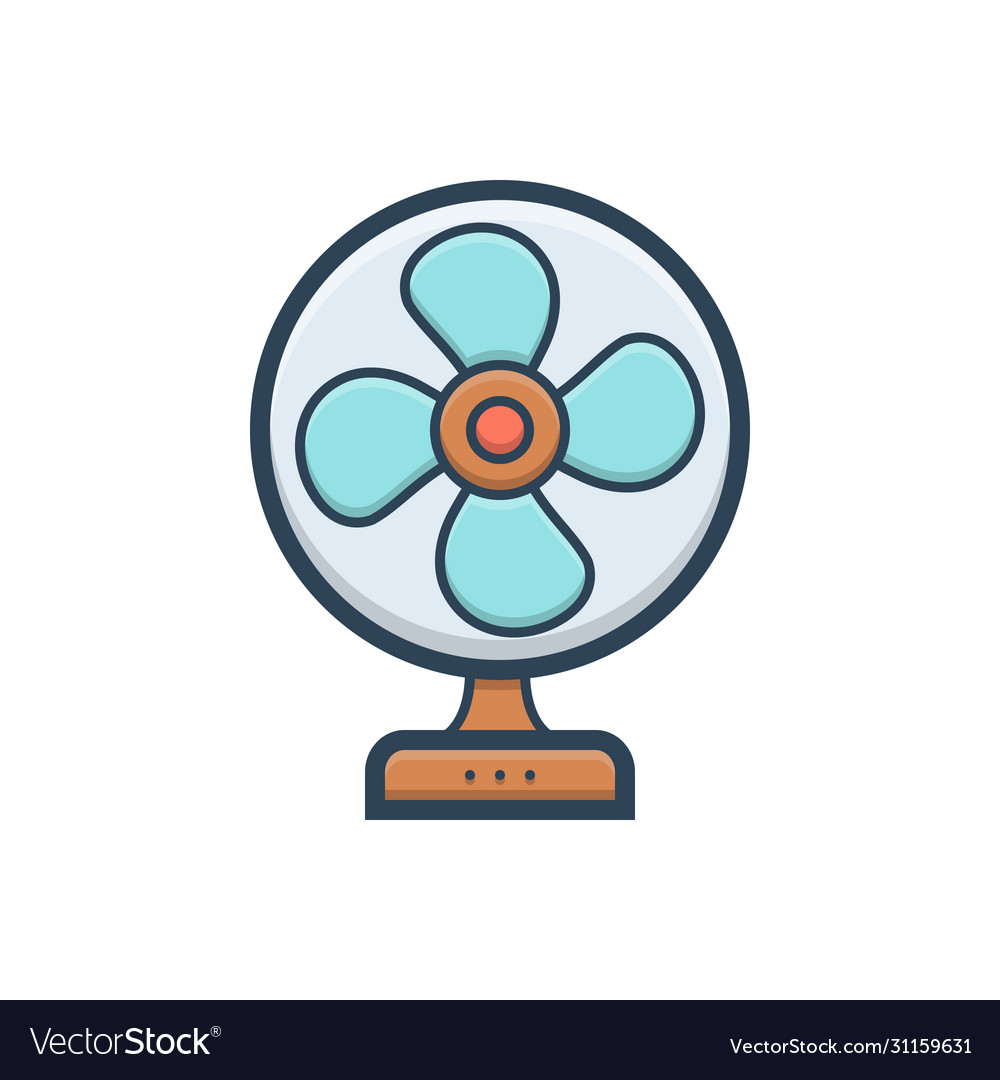 Table fan Royalty Free Vector Image - VectorStock