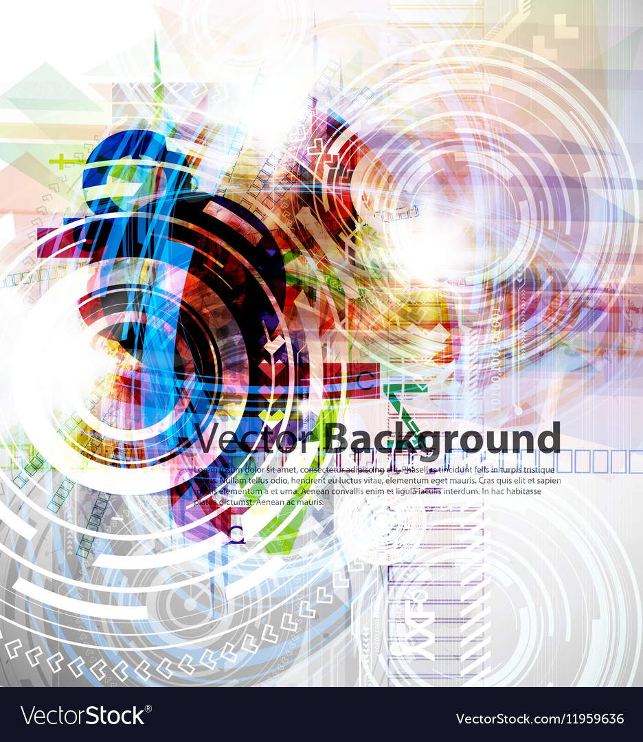 Abstract techno background Royalty Free Vector Image