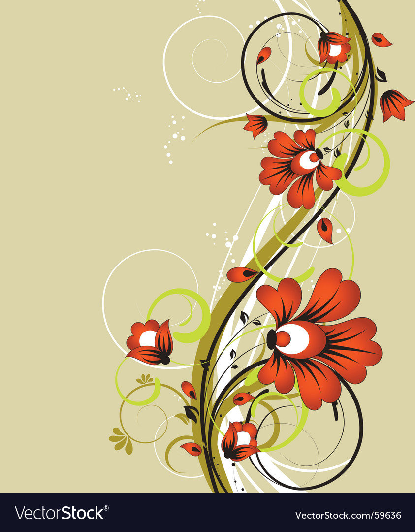 Floral background Royalty Free Vector Image - VectorStock
