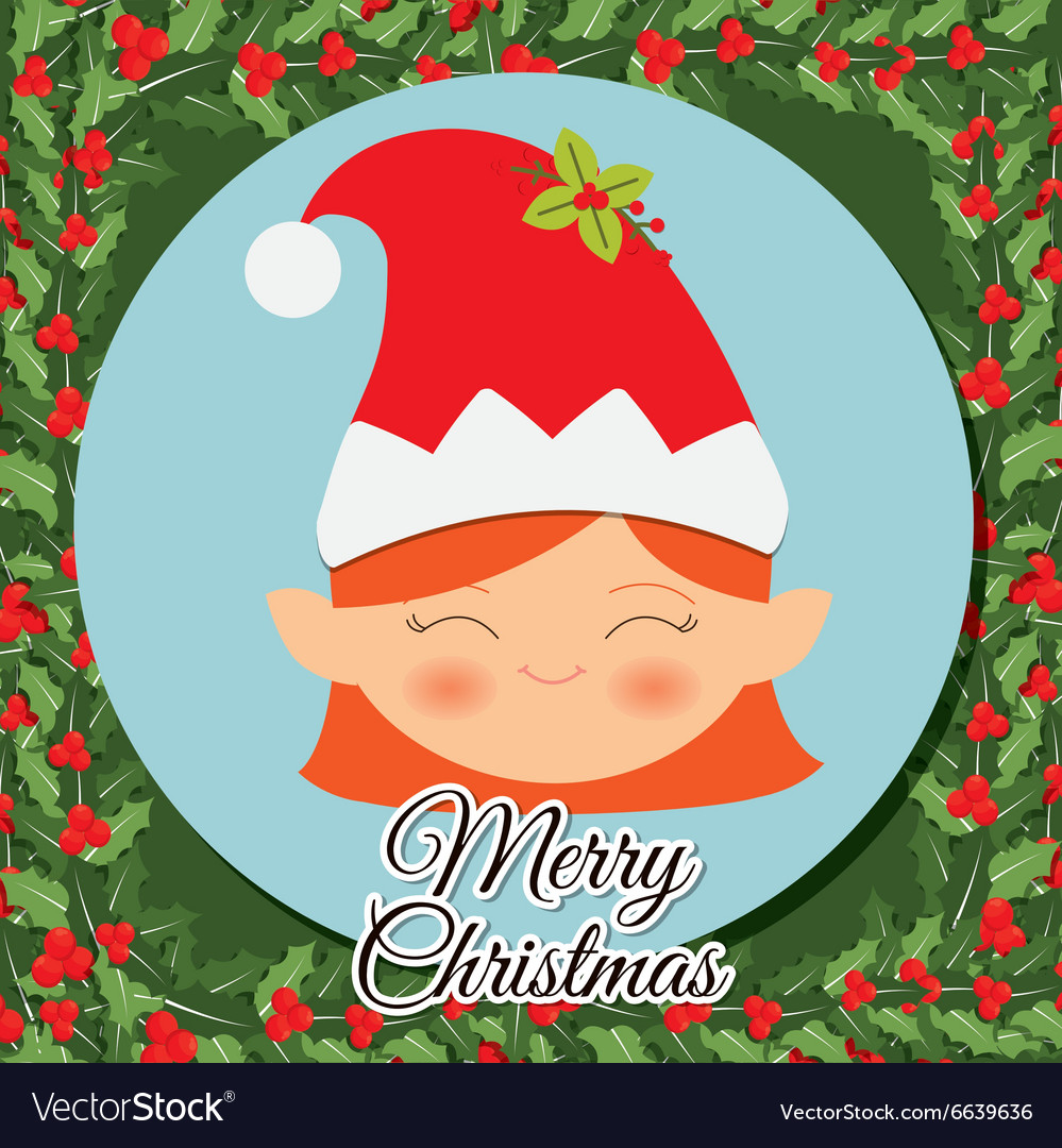 Merry Christmas Colorful Icon Graphic Royalty Free Vector