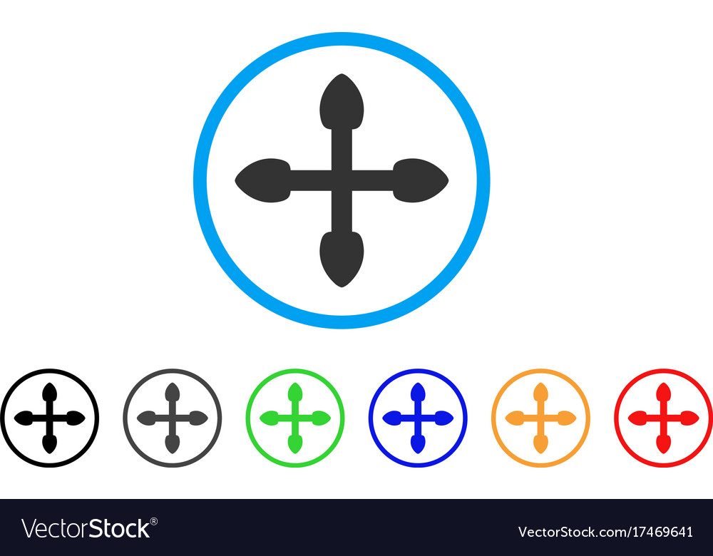 Arrows rounded icon Royalty Free Vector Image - VectorStock