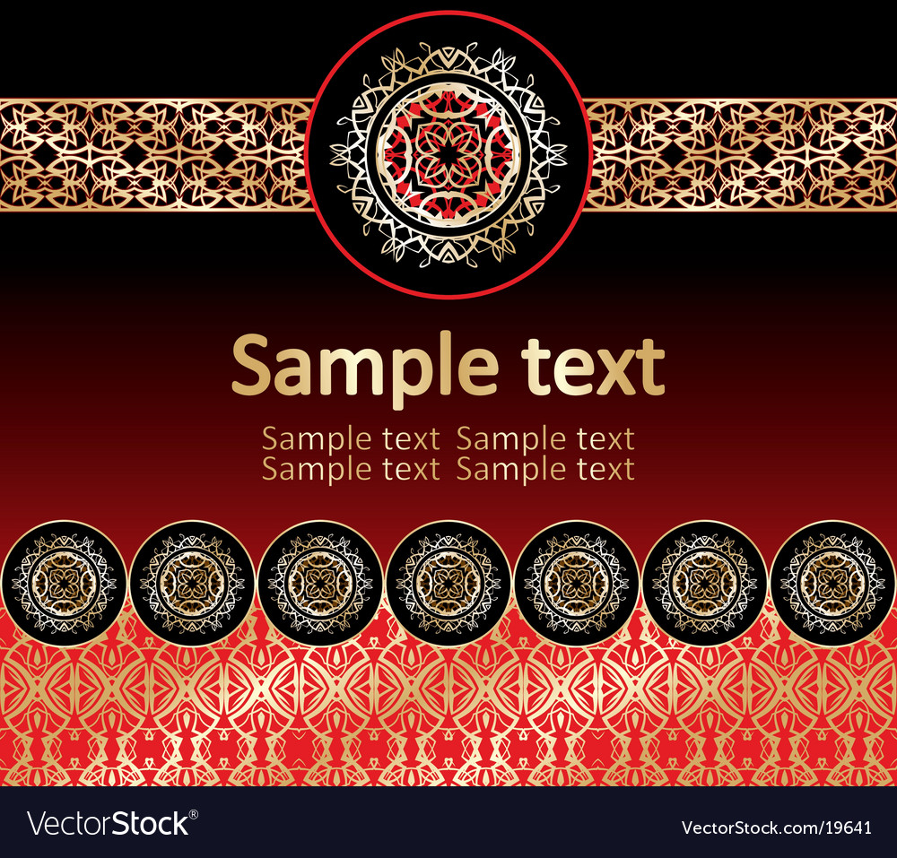 Background from beautiful gold pattern Royalty Free Vector