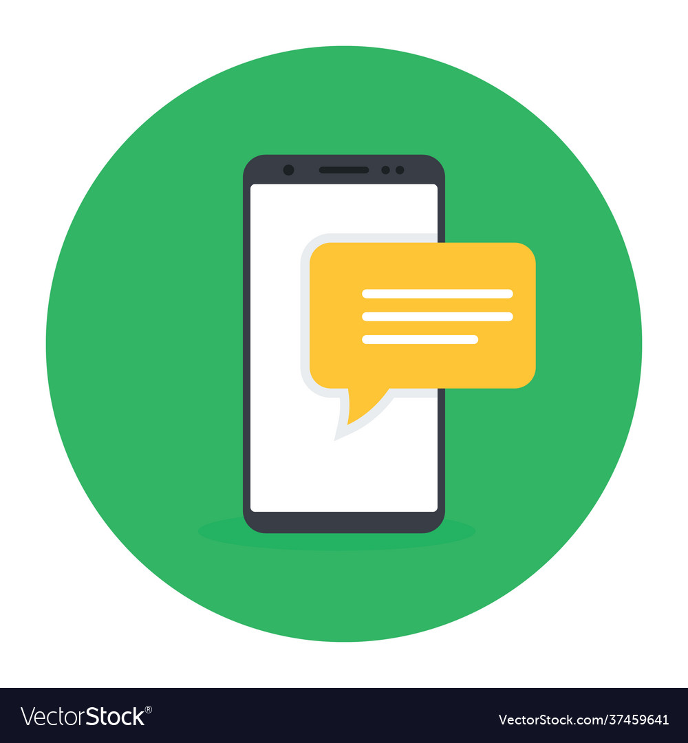 Mobile message Royalty Free Vector Image - VectorStock