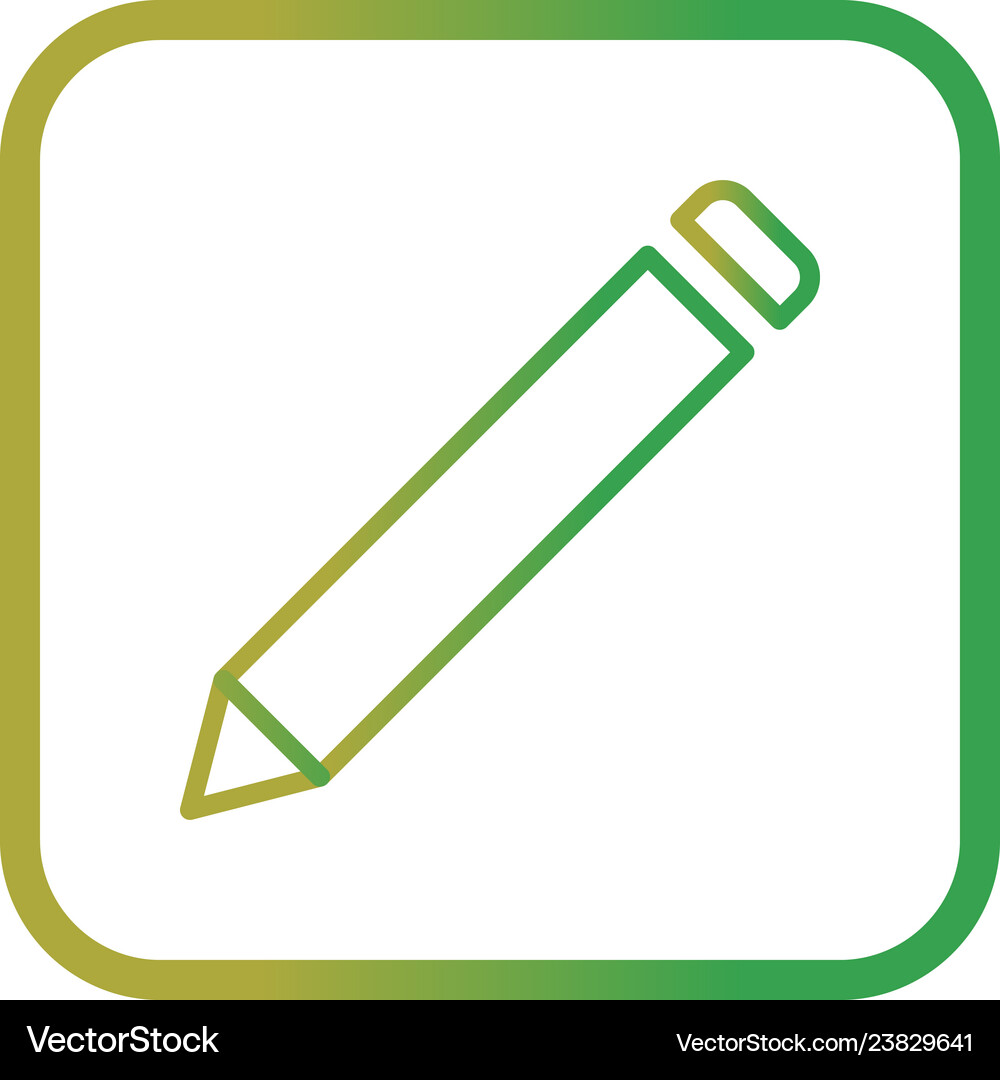 Pencil icon Royalty Free Vector Image - VectorStock