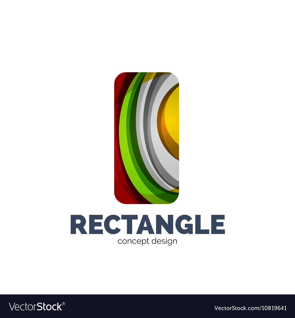 Rectangle logo Royalty Free Vector Image - VectorStock