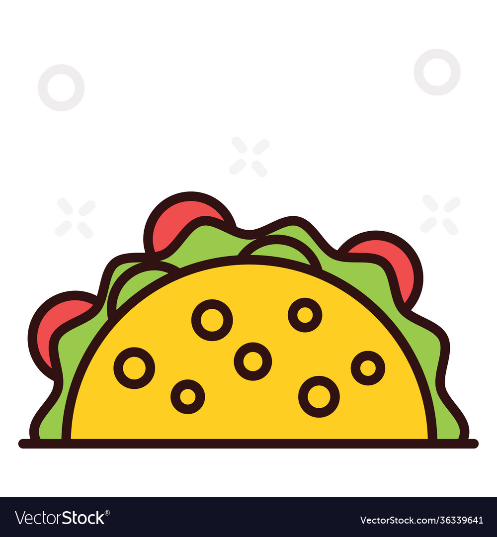 Tacos Royalty Free Vector Image - VectorStock