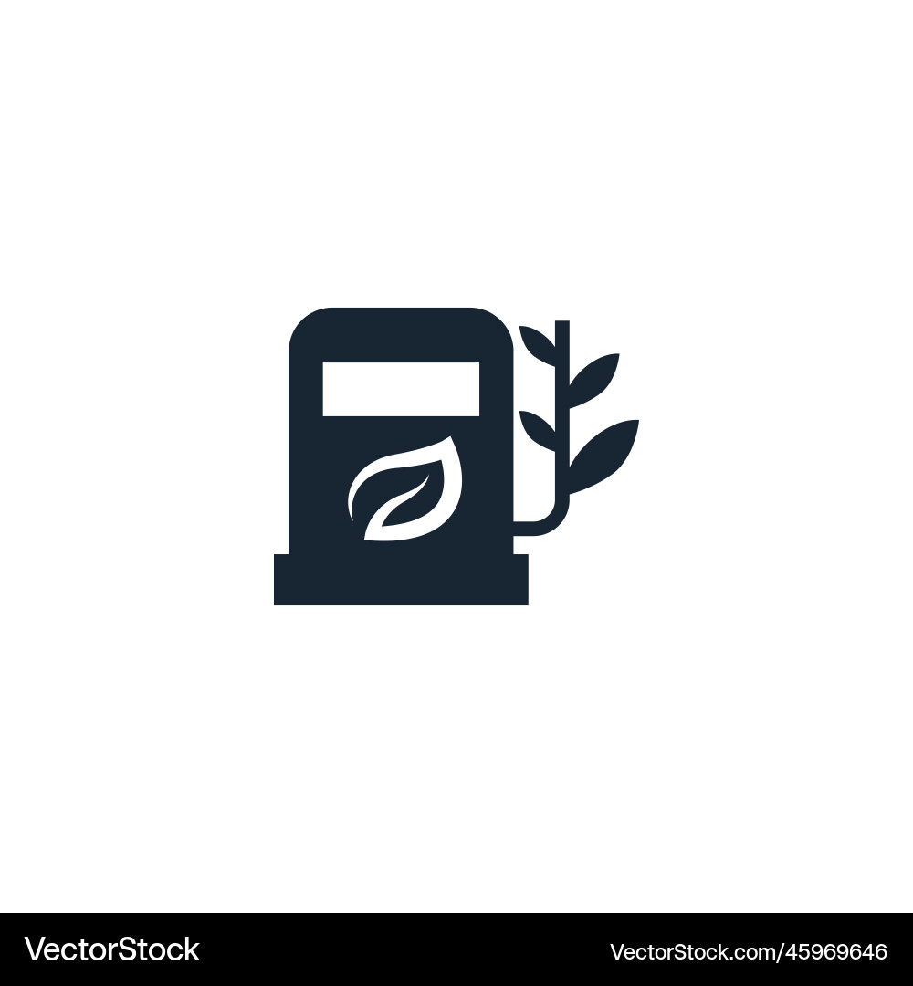 Eco fuel creative icon from recycling icons Vector Image