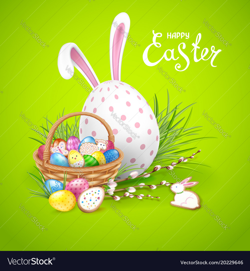 Happy easter collection Royalty Free Vector Image