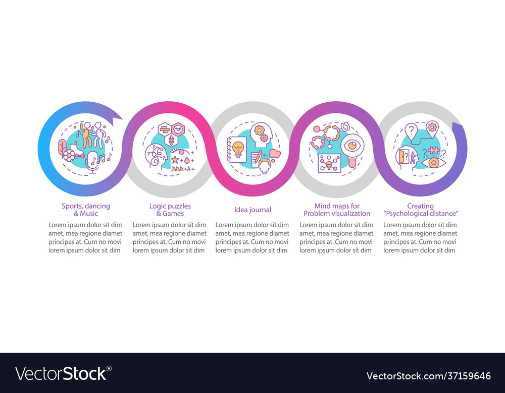 Improving problem solving skills tips infographic Vector Image