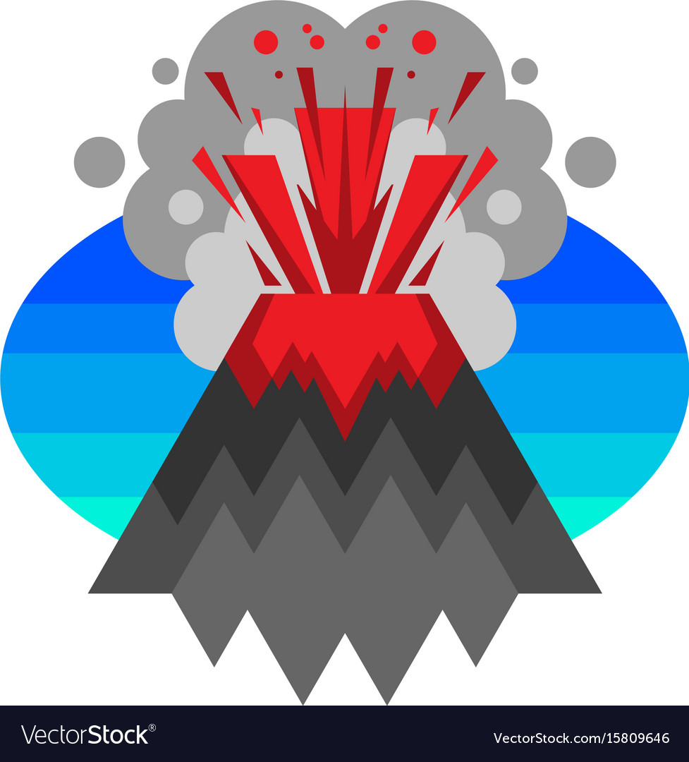 Volcano Royalty Free Vector Image - VectorStock