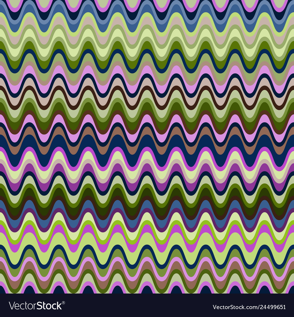 Colorful Wave Pattern Royalty Free Vector Image