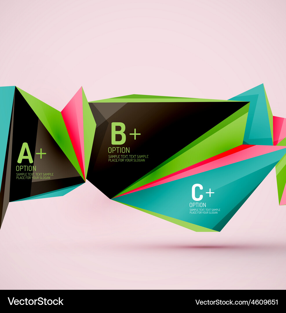 Geometric shapes in the air abstract Royalty Free Vector
