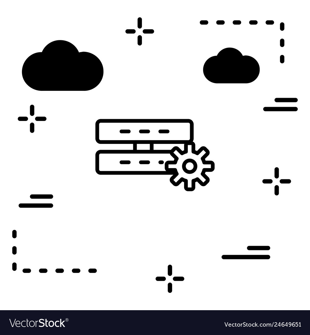 Server setting icon Royalty Free Vector Image - VectorStock