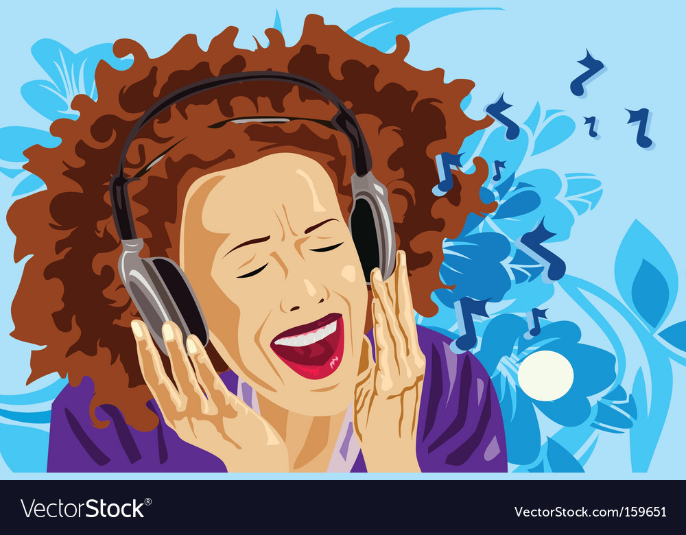 Sing star Royalty Free Vector Image - VectorStock