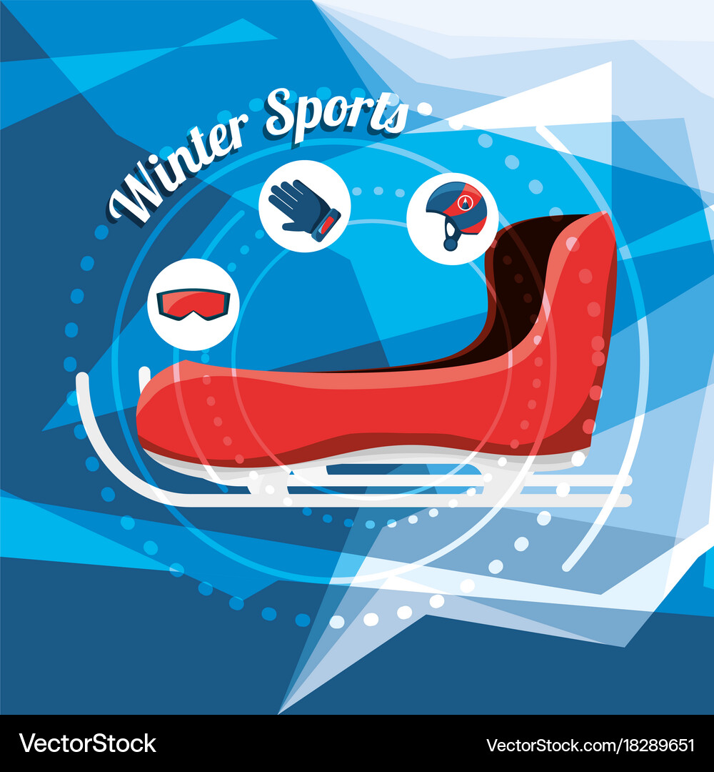Winter sports design Royalty Free Vector Image