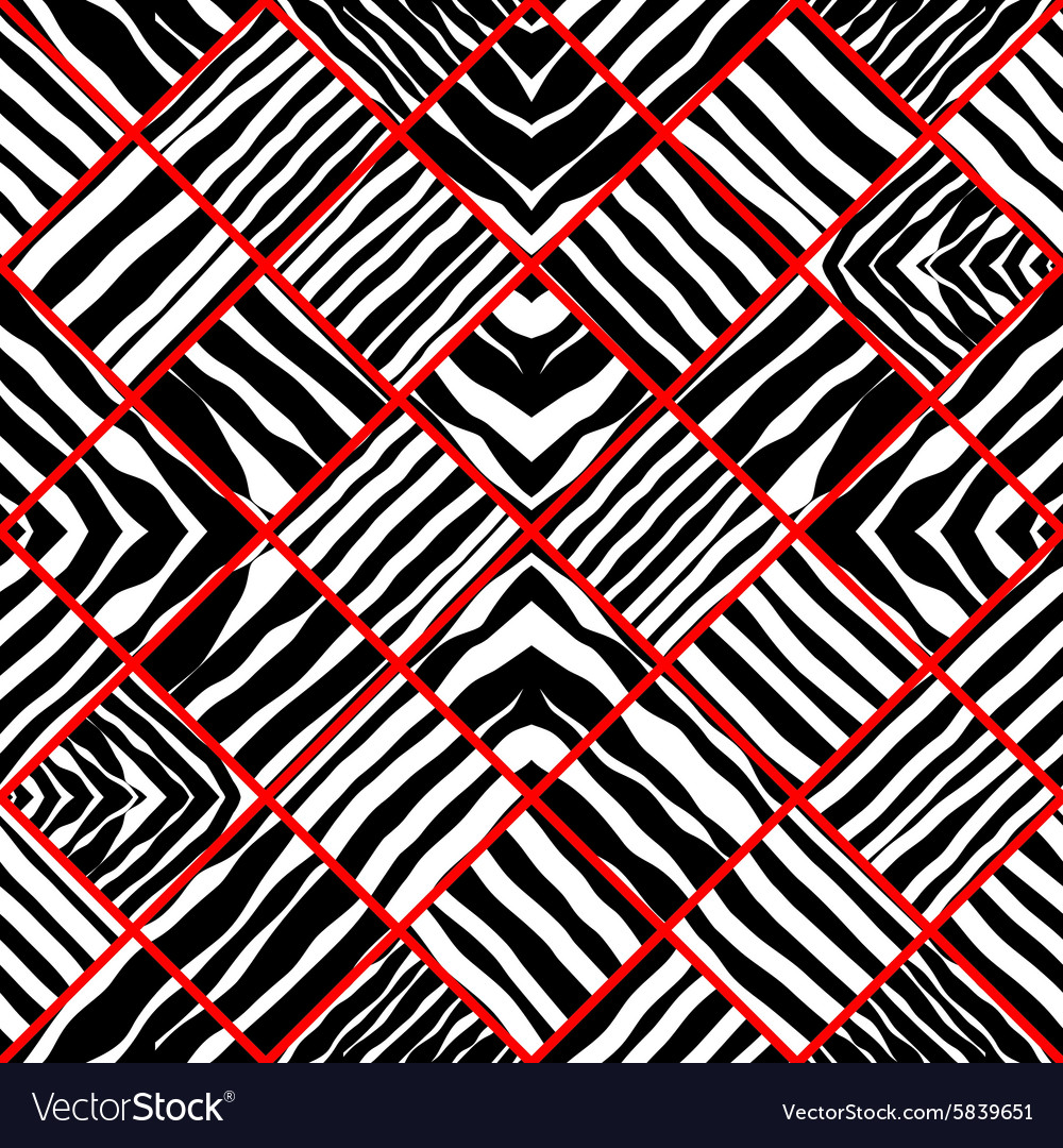 Zebra patchwork Royalty Free Vector Image - VectorStock