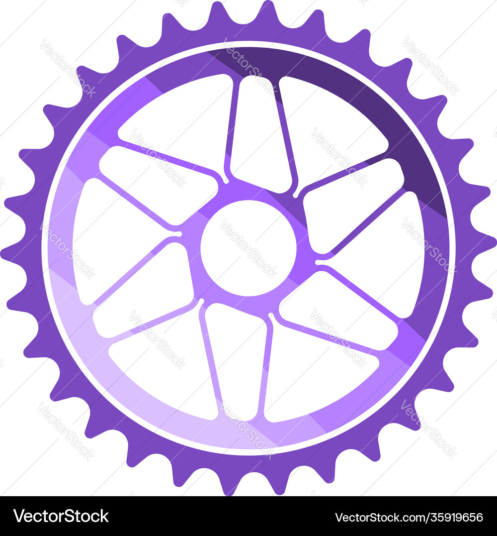 Bike gear star icon Royalty Free Vector Image - VectorStock