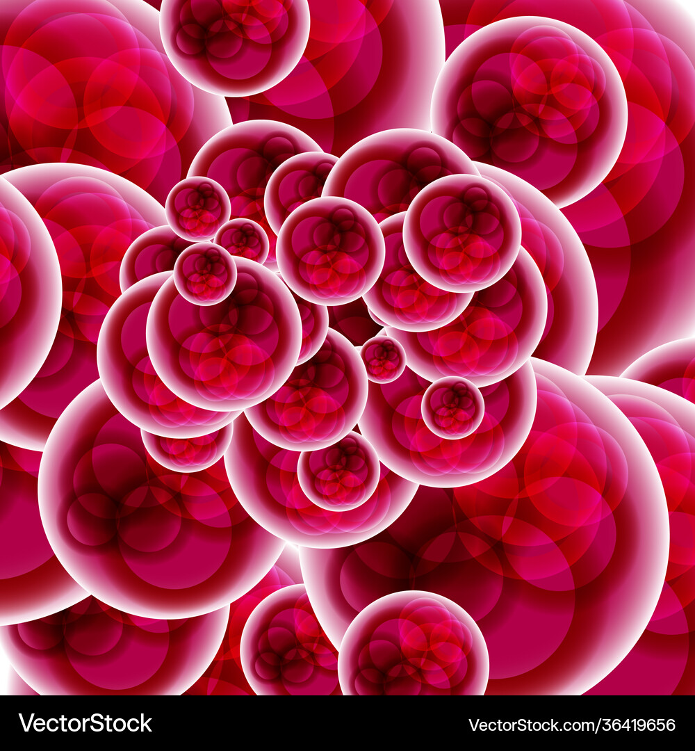 Design for banner poster pink red circles Vector Image