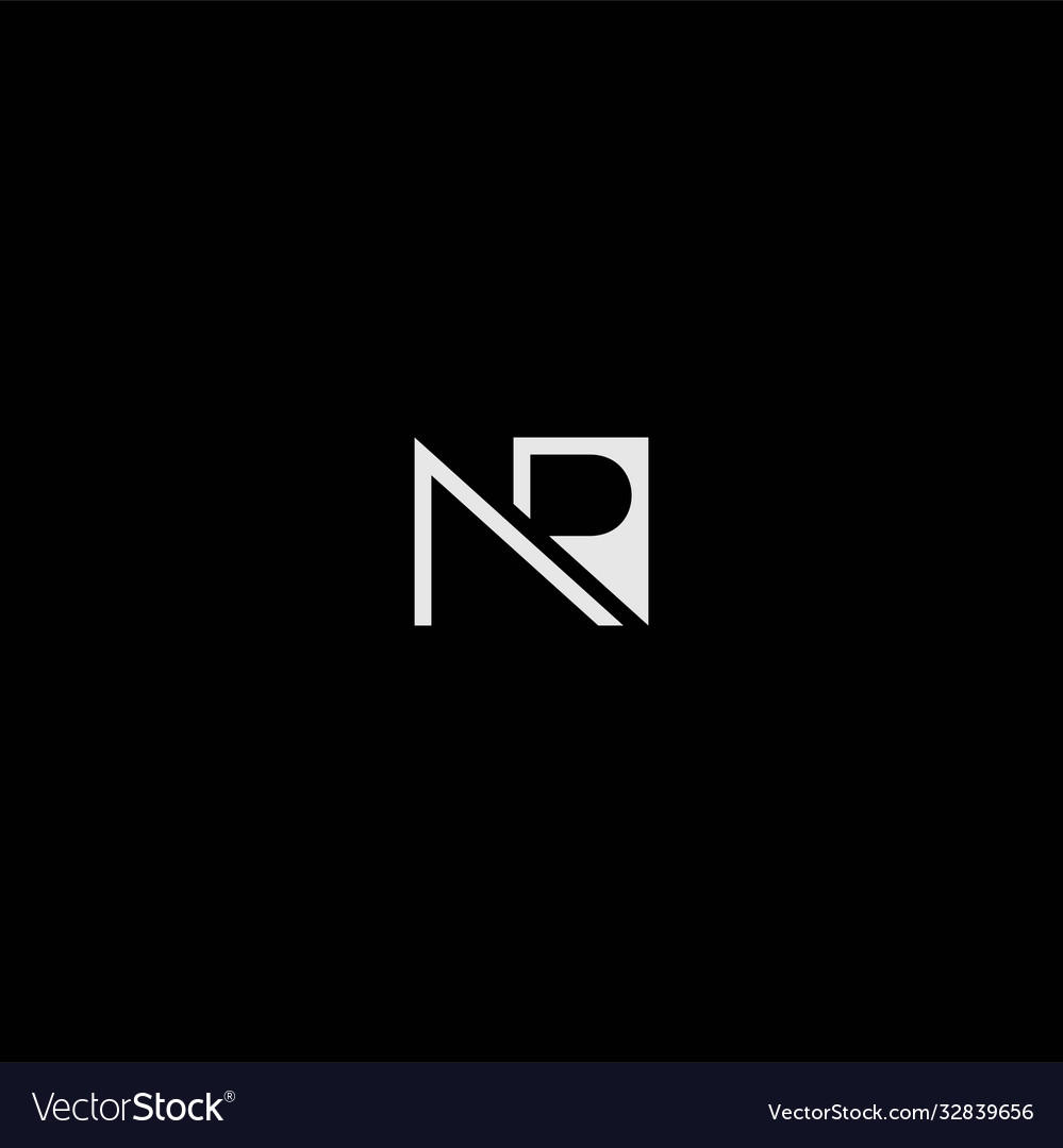 Rn or nr abstract outstanding professional Vector Image