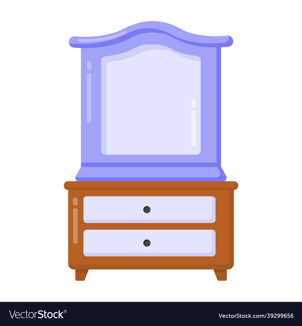 Vanity table Royalty Free Vector Image - VectorStock
