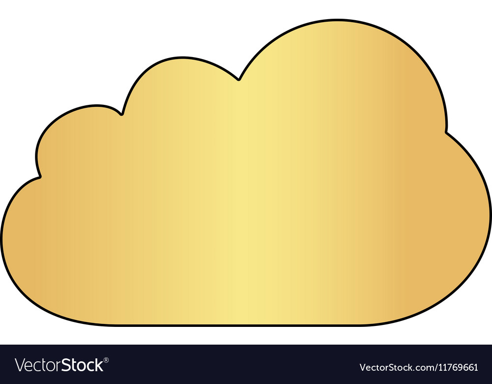 Cloud computer symbol Royalty Free Vector Image