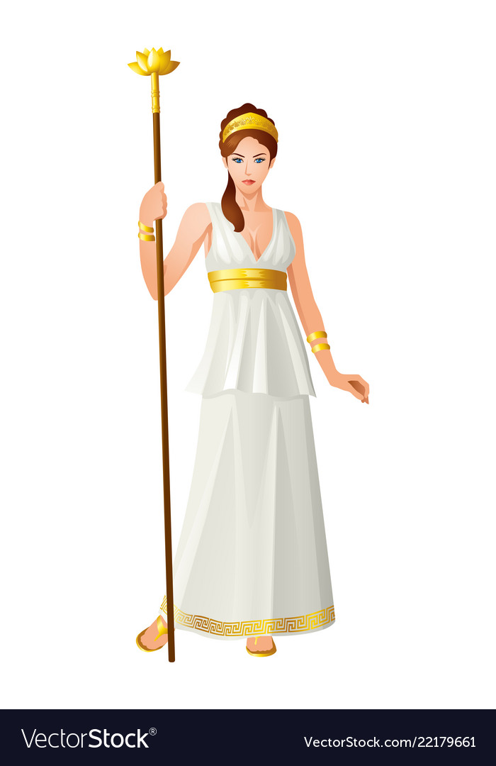 Greek Gods And Goddess Hera Royalty Free Vector Image