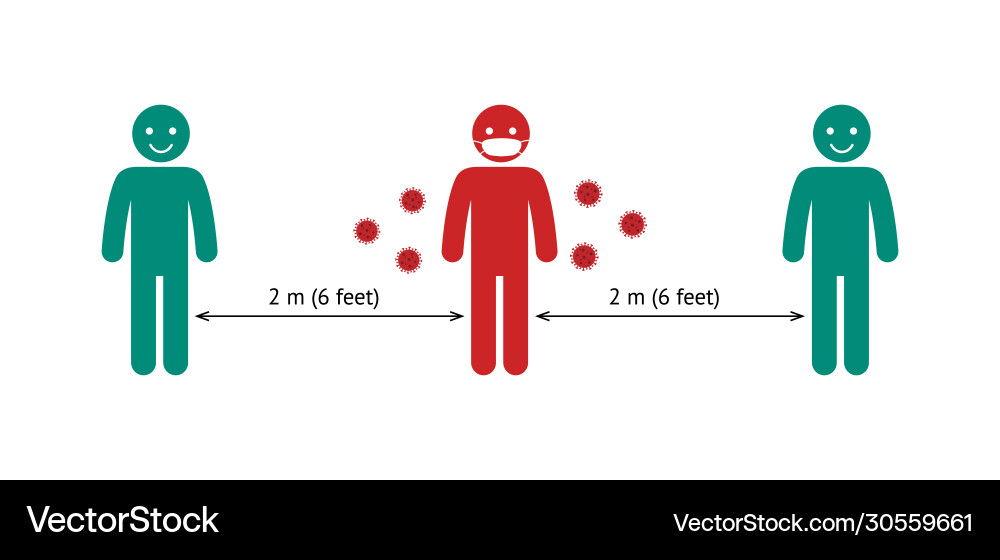 Keep distance sign coronovirus pandemic protective