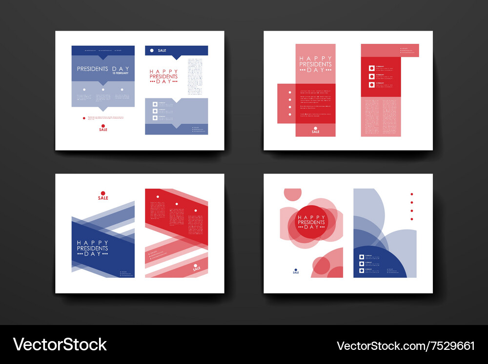 Set of brochure poster design templates Royalty Free Vector