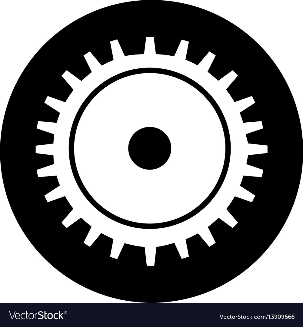 Gear machine setup icon Royalty Free Vector Image