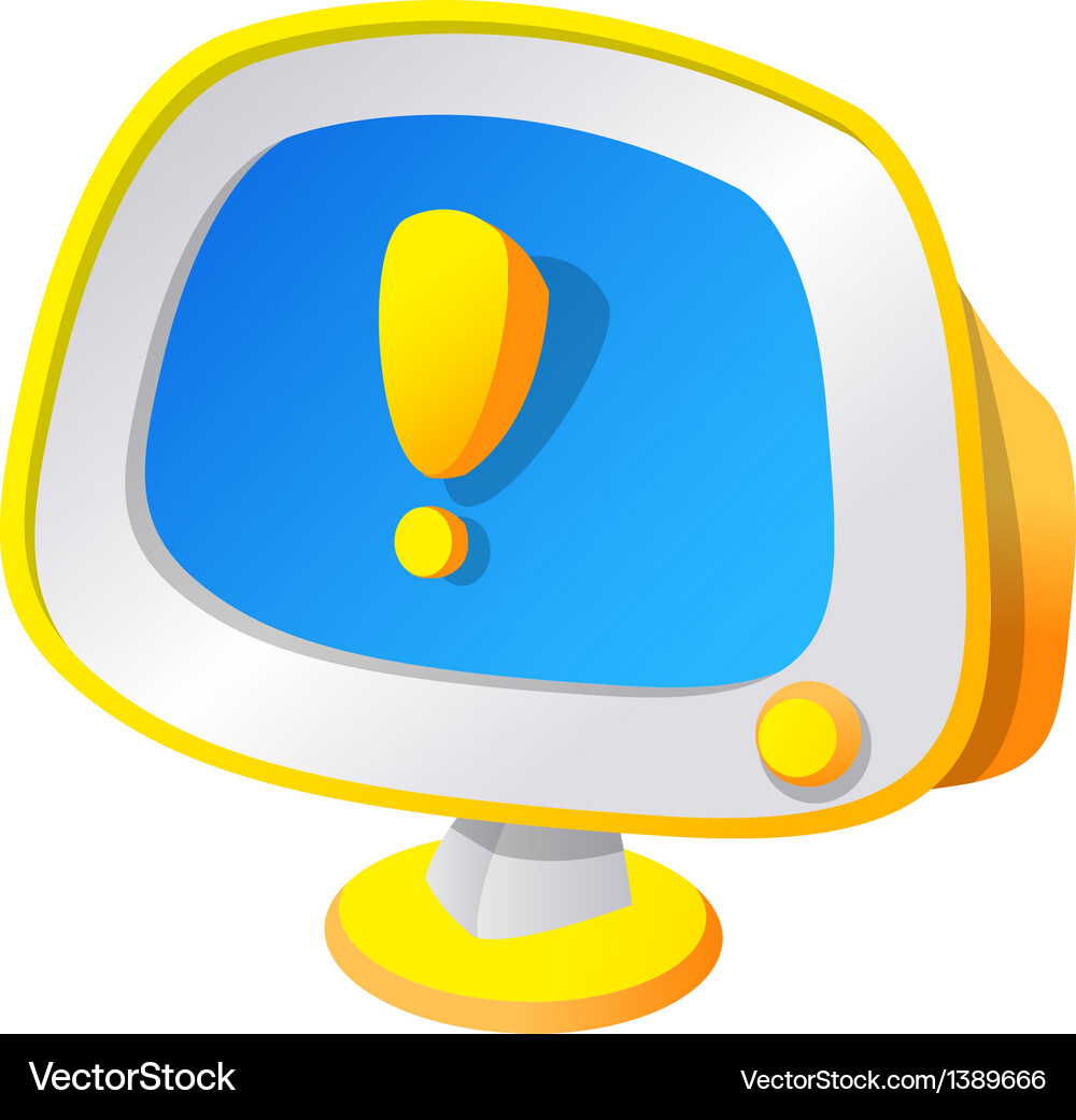 Icon monitor Royalty Free Vector Image - VectorStock