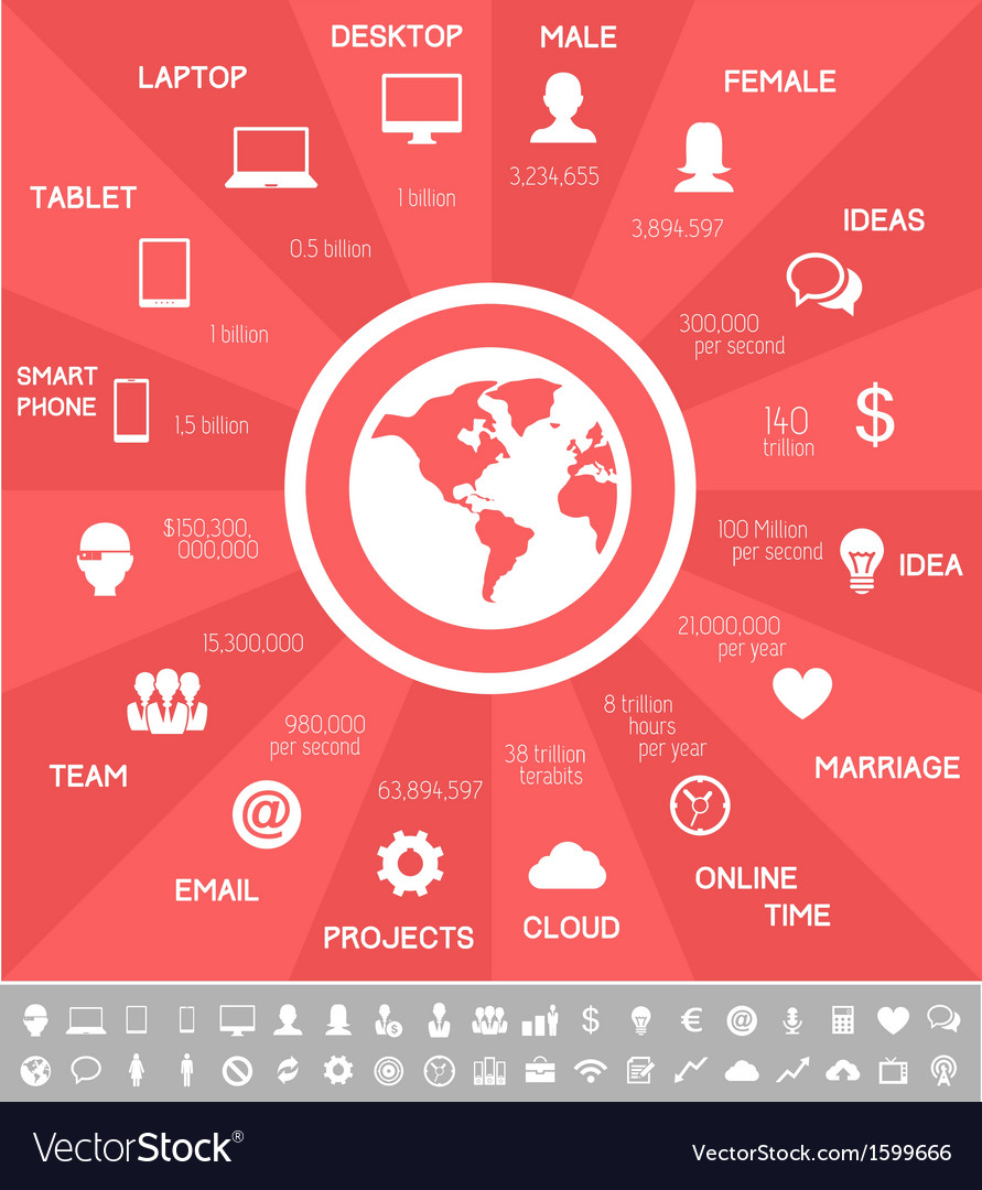 It industry infographic elements Royalty Free Vector Image
