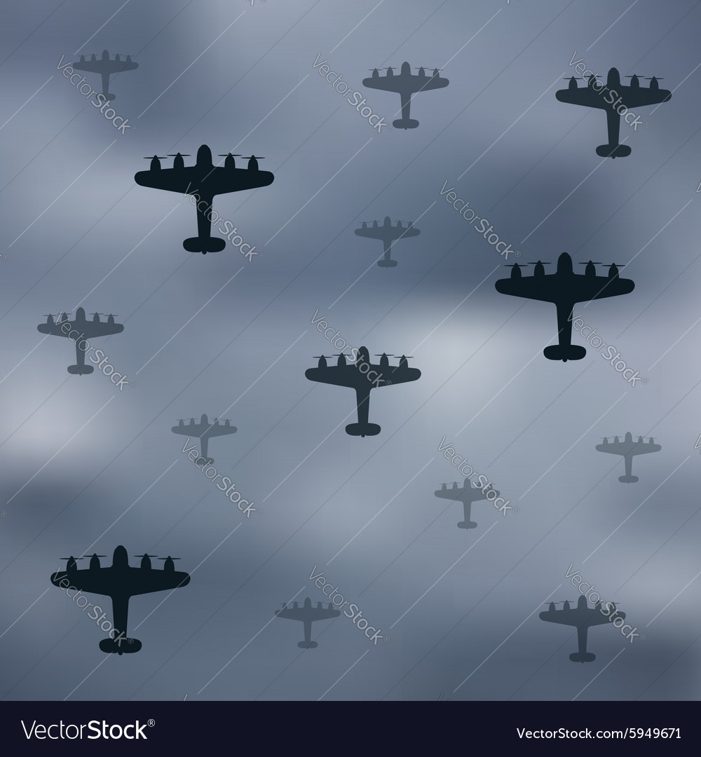 Bomber planes Royalty Free Vector Image - VectorStock