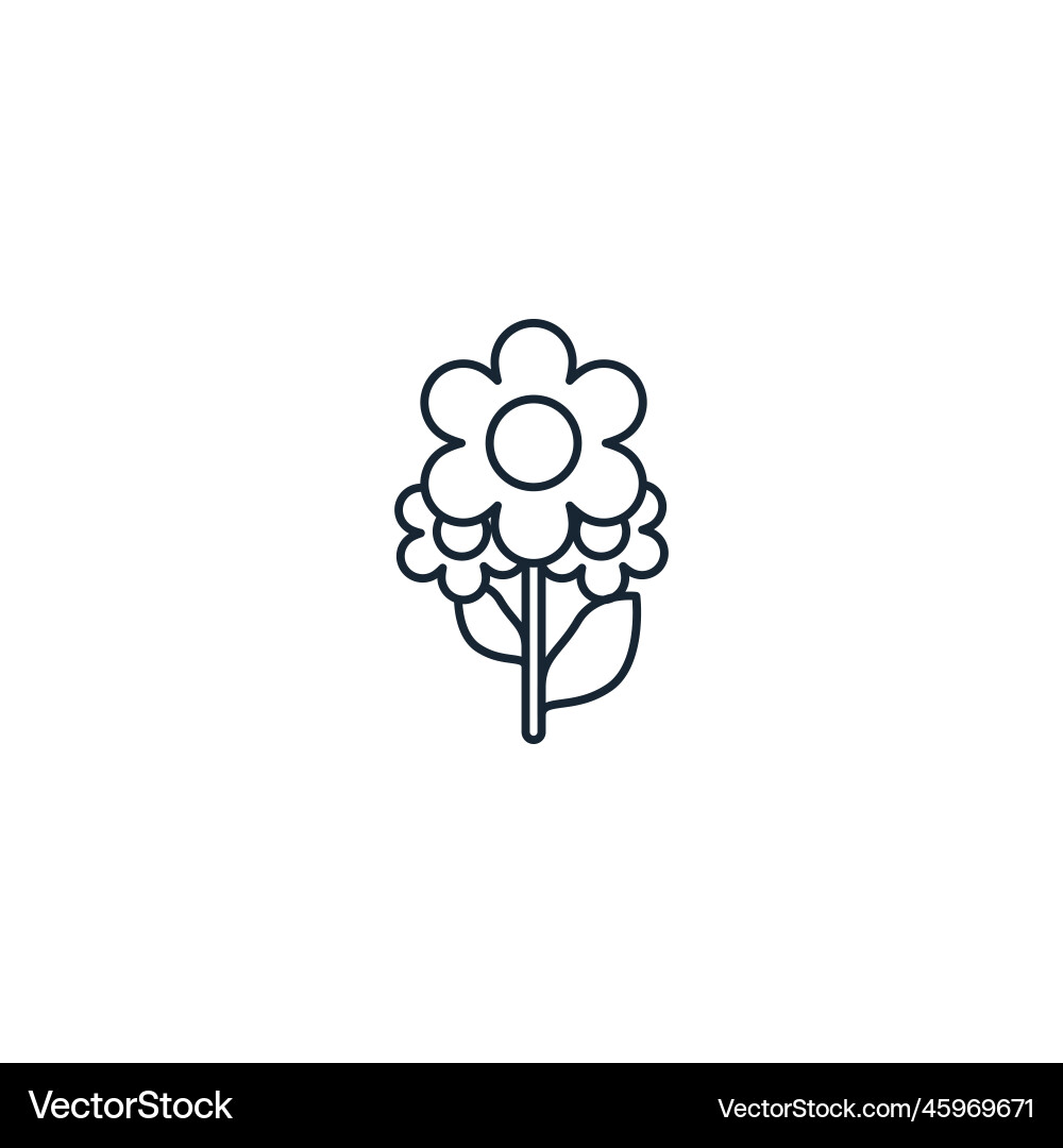 Floral design creative icon from handmade icons Vector Image