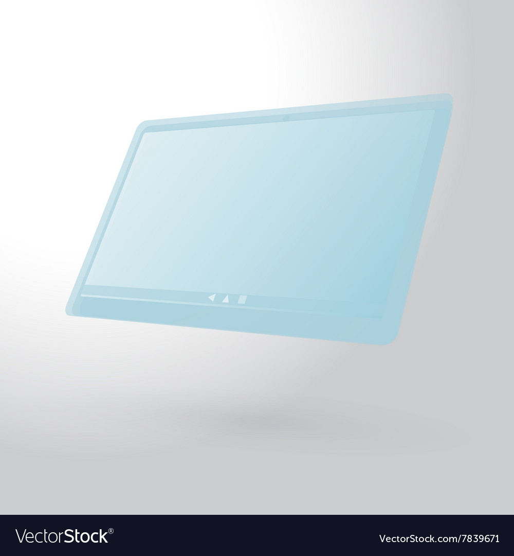 Glass tablet computer Royalty Free Vector Image