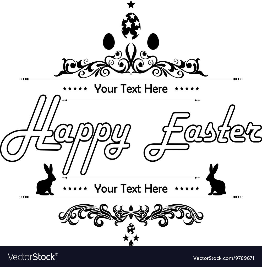 Happy easter Royalty Free Vector Image - VectorStock
