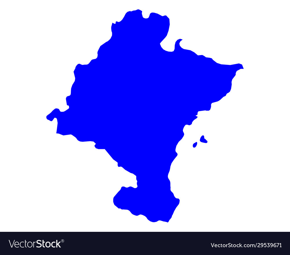 Map navarre Royalty Free Vector Image - VectorStock
