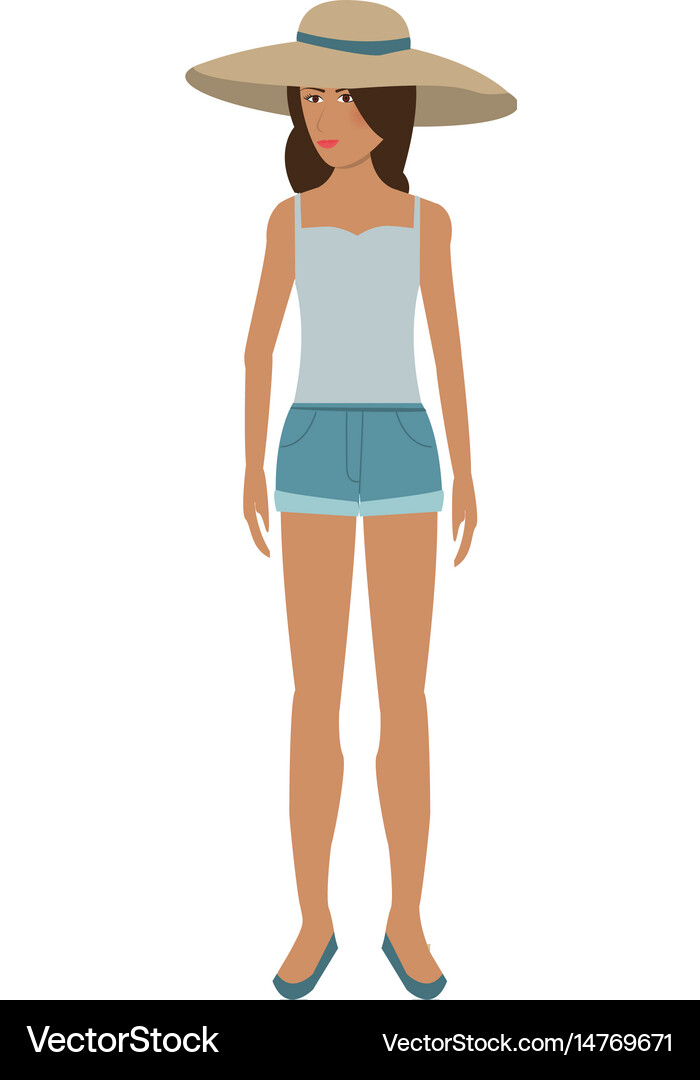 Pretty happy woman icon image Royalty Free Vector Image