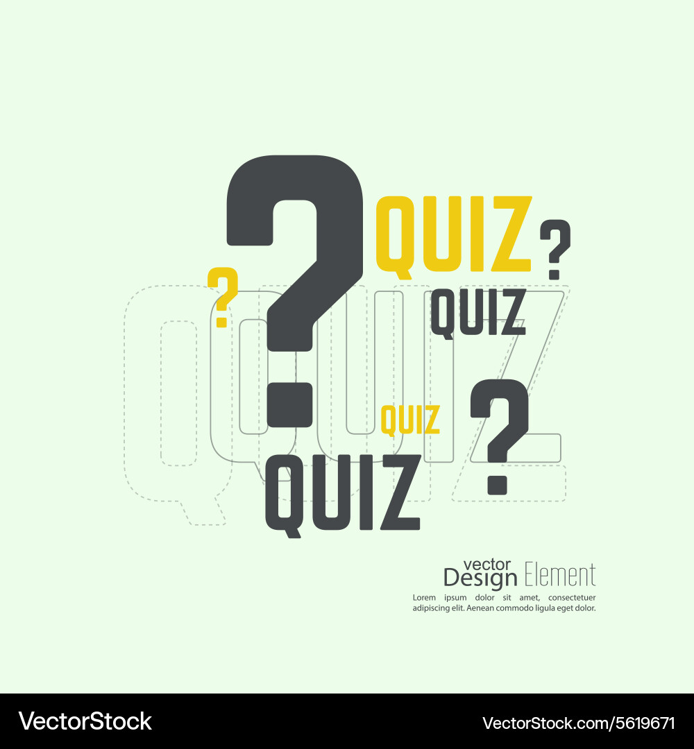Time for questions and answers Royalty Free Vector Image