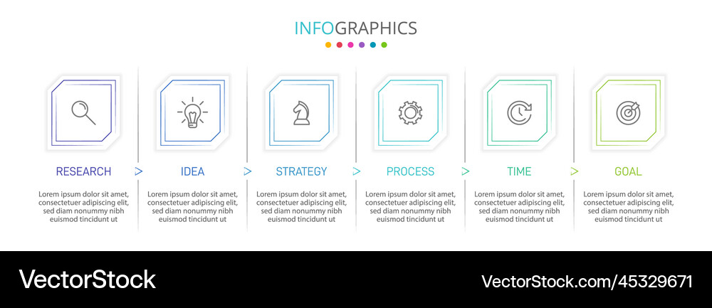 Vertical infographic design with icons and 5 Vector Image