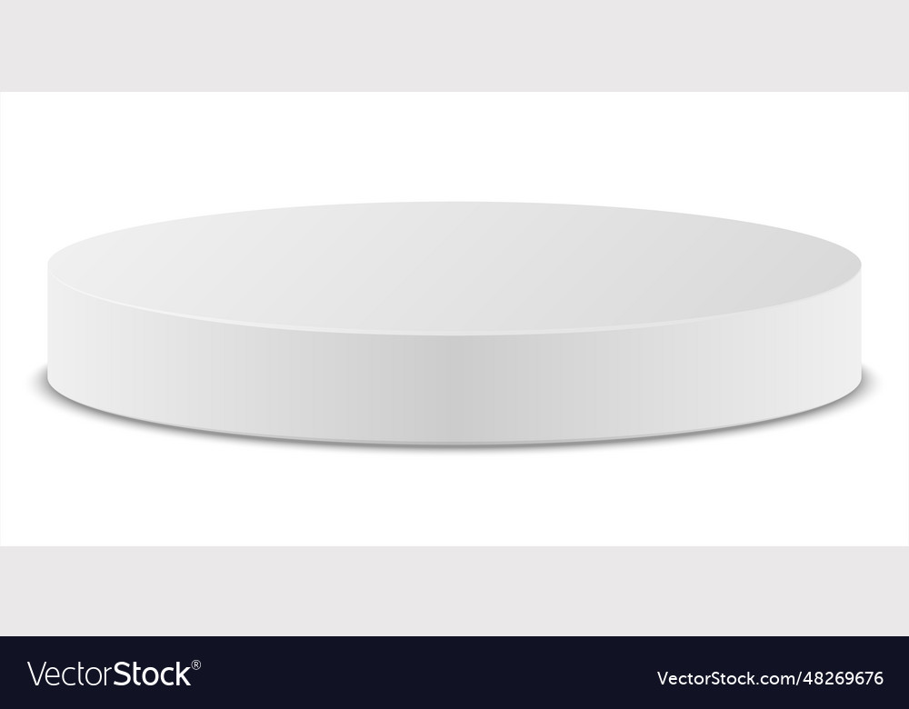 Abstract 3d cylinder or product display stand Vector Image