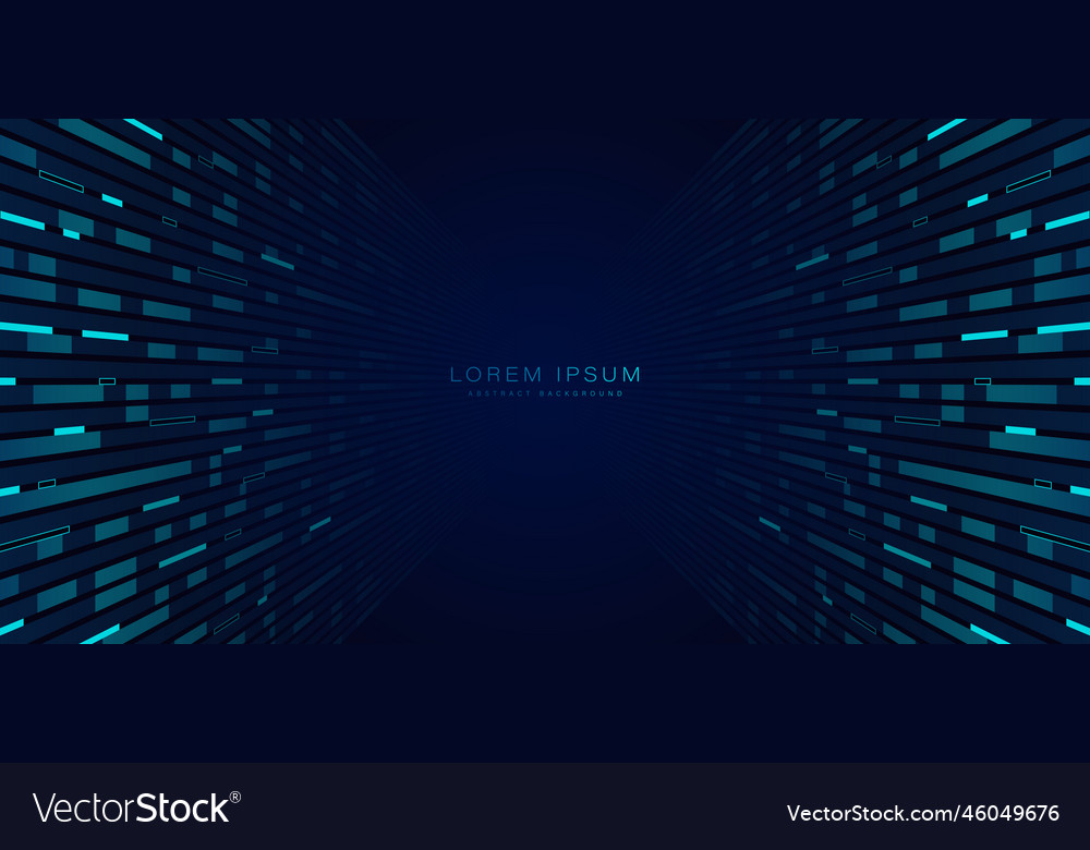 Abstract blue technology geometric pattern on Vector Image