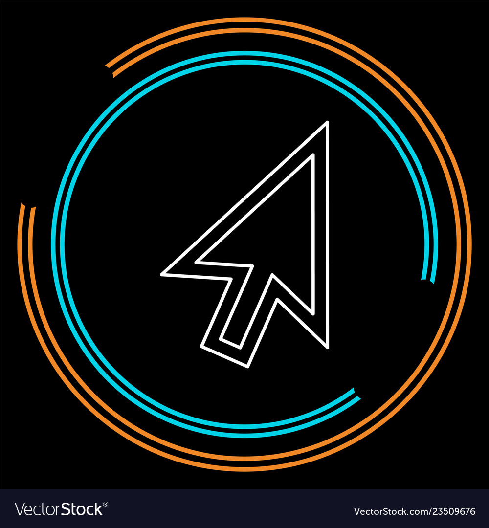 Cursor arrow computer - symbol Royalty Free Vector Image