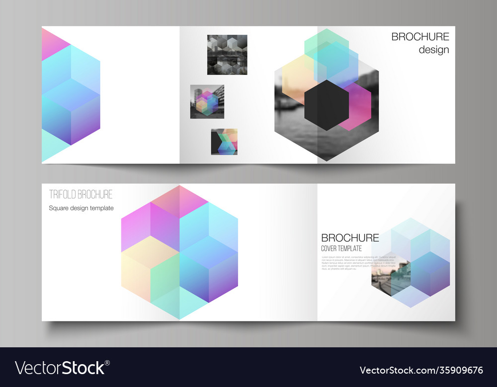 Layout square format covers design Royalty Free Vector Image