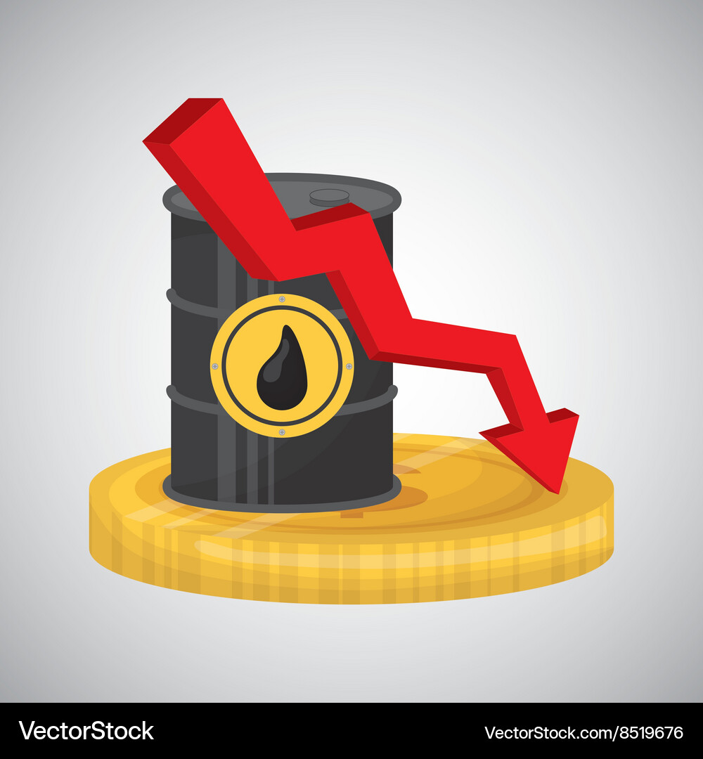 Petroleum design economy and industry Royalty Free Vector