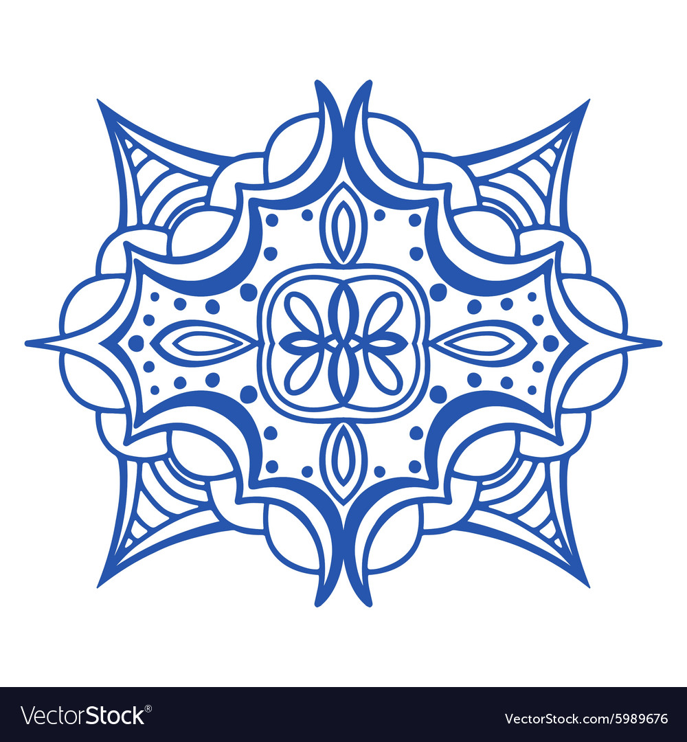 Seamless blue pattern Royalty Free Vector Image