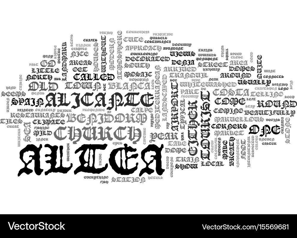 Alps and the neuschwanstein castle text word Vector Image