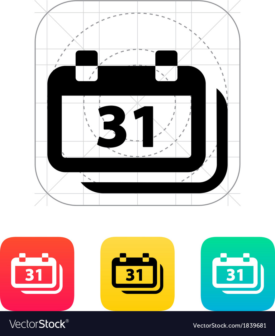 Dates icon Royalty Free Vector Image - VectorStock