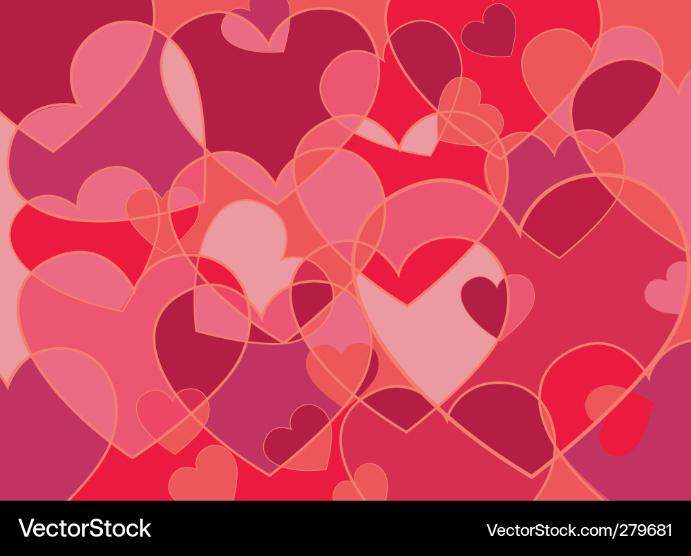 Hearts background Royalty Free Vector Image - VectorStock
