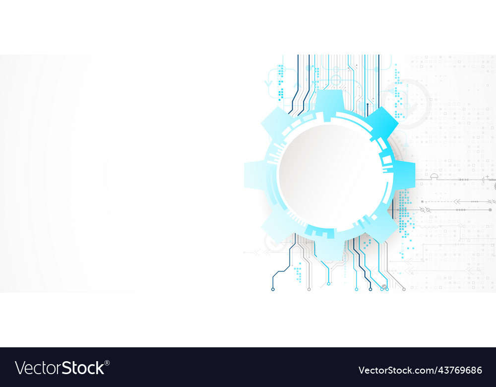 Abstract technology circuit board communication Vector Image